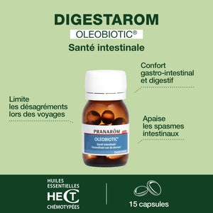 Oleobiotic® Santé intestinale* - 15 capsules | Pranarôm