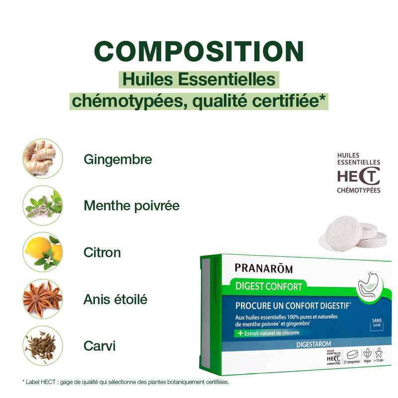 Digest confort - comprimés pour un confort digestif - 21 comprimés ...